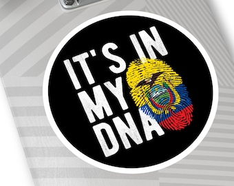 BELGIUM DNA Flag Belgian Heritage Ancestry Round Water Resistant Vinyl ...