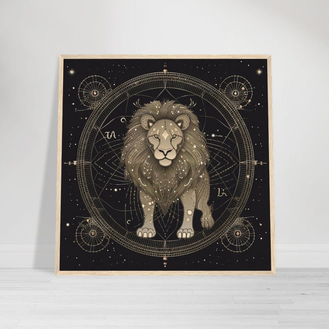 LEO Constellation Stars Astrology Sign Zodiac Premium Matte Paper ...