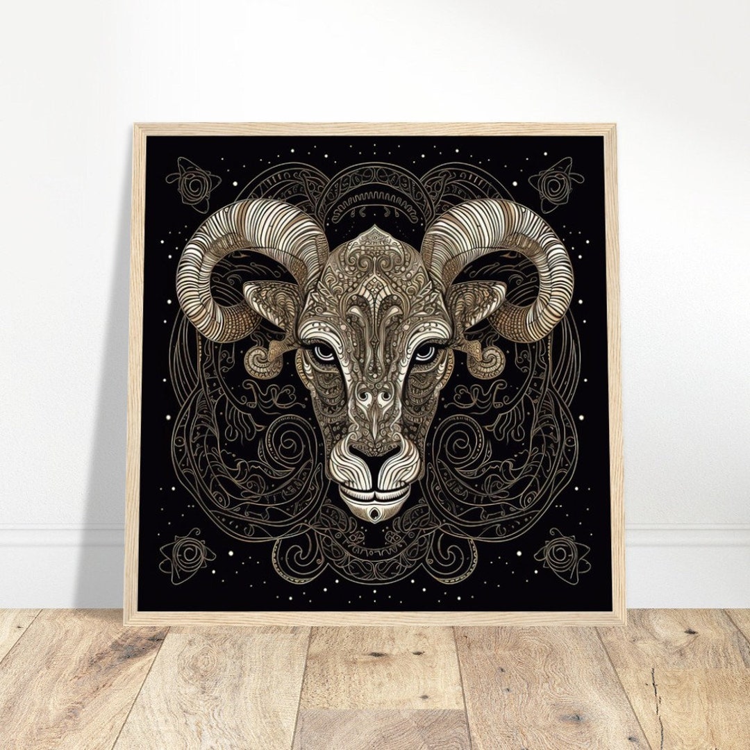 ARIES Constellation Stars Astrology Sign Zodiac Premium Matte Paper ...