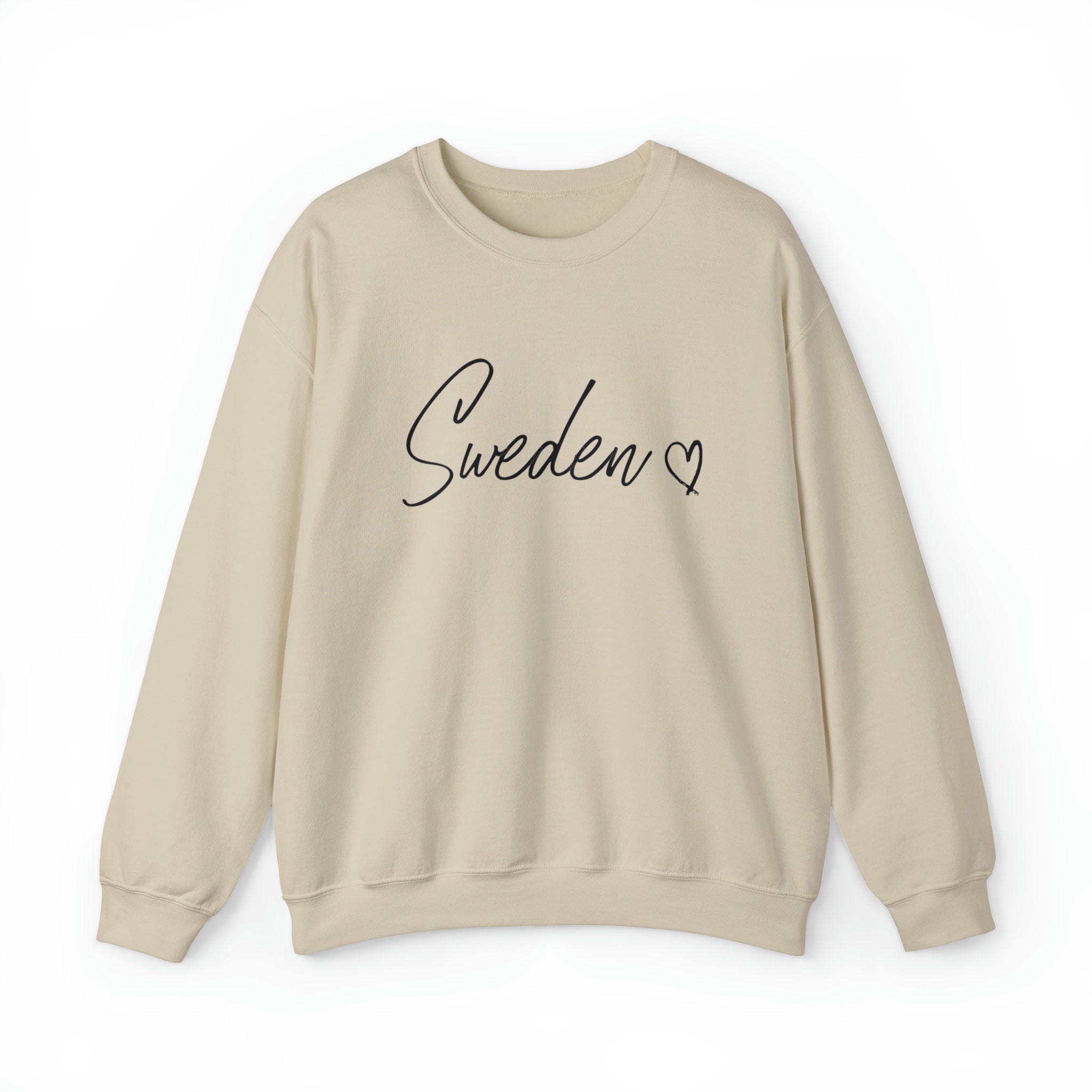 SWEDEN Minimalist Cursive Script Heart Swedish Family Tree Roots ...