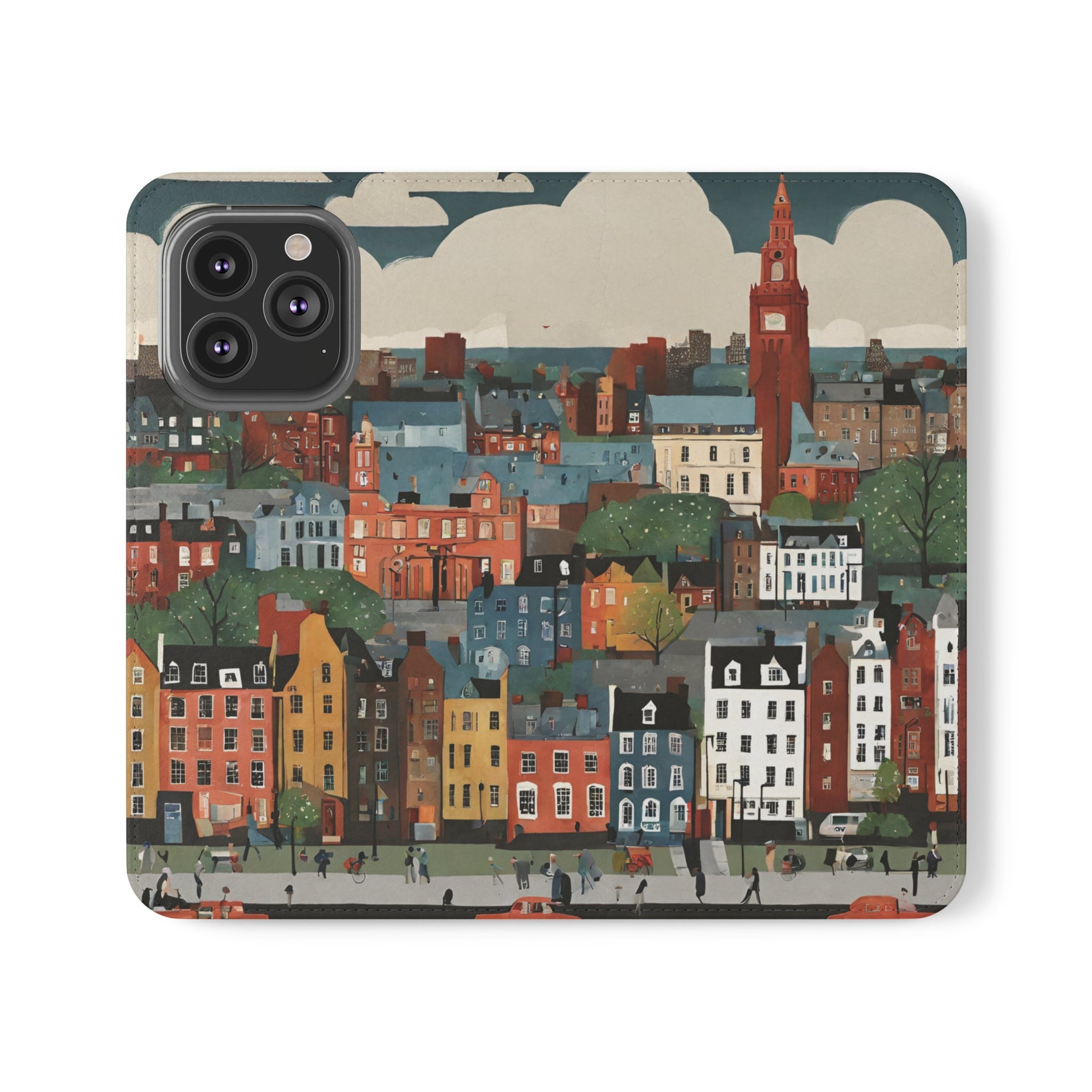 BELFAST IRELAND Irish City View Vegan Faux Leather Cell Phone Folio ...