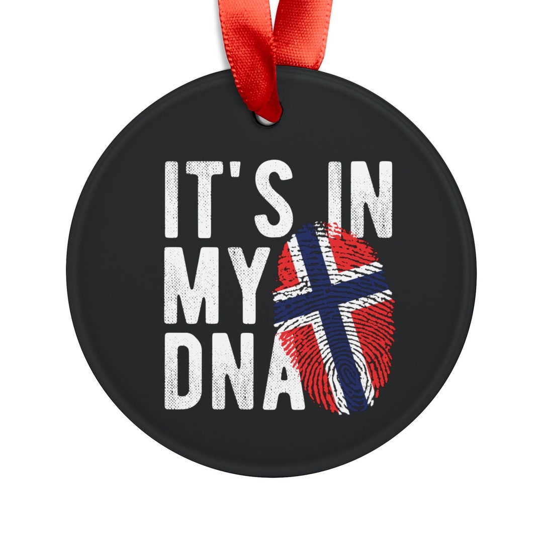 NORWAY It's in My DNA, Norwegian Ancestry Round Acrylic Ornament ...