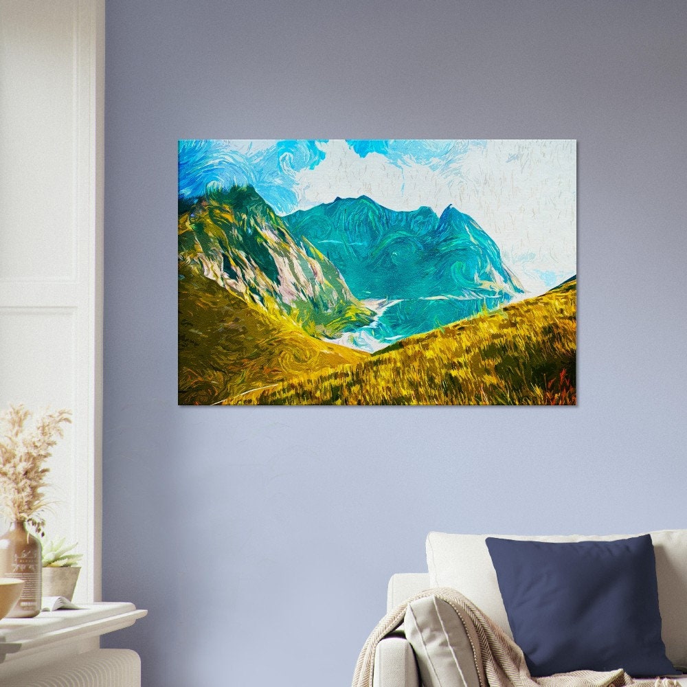 LOFOTEN ISLANDS NORWAY Mountains Landscape View Art 0.75" Slim ...