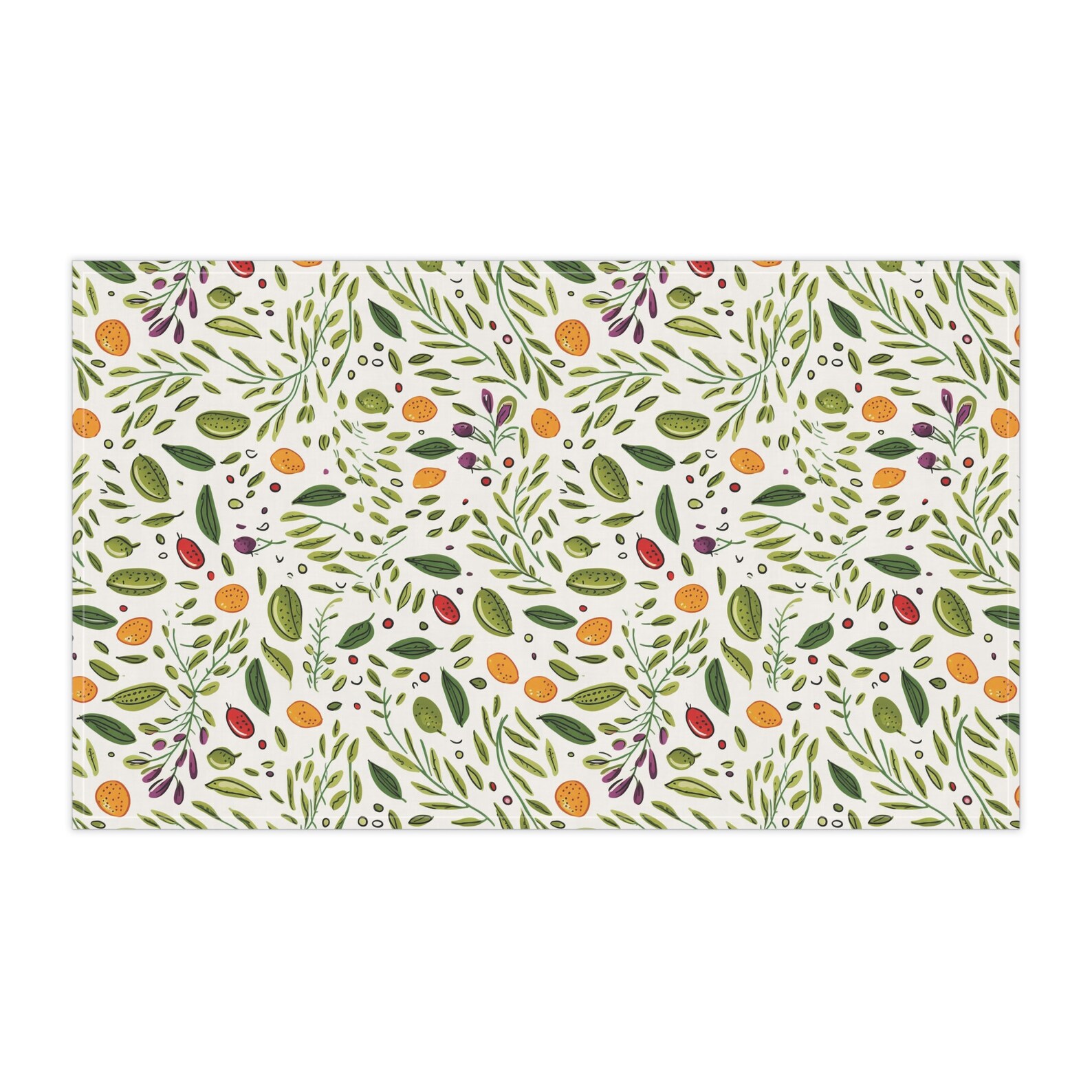 Mediterranean Olives Olive Pattern 18 X 30 Inch Kitchen Tea Towel ...