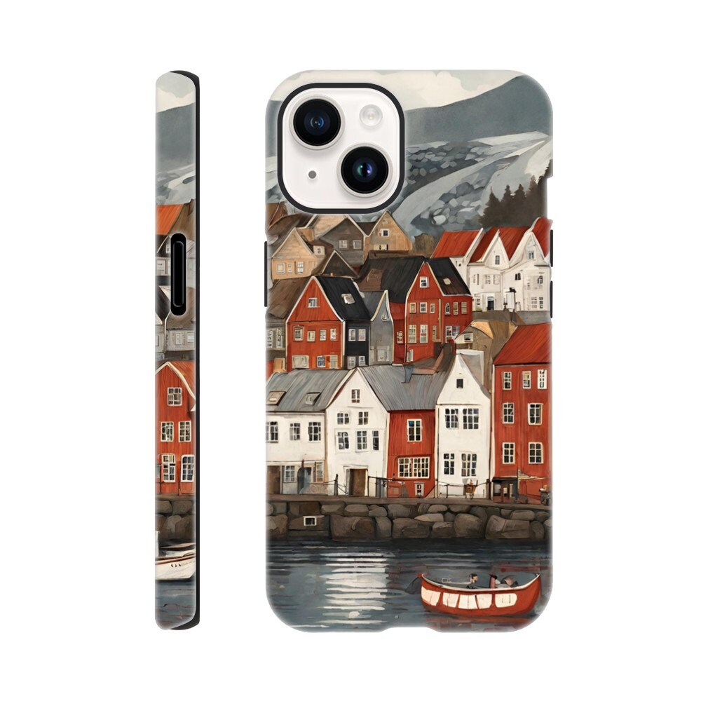 BERGEN NORWAY City Skyline View Norwegian Travel Cell Phone Tough Case ...