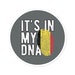 BELGIUM DNA Flag Belgian Heritage Ancestry Round Water Resistant Vinyl ...