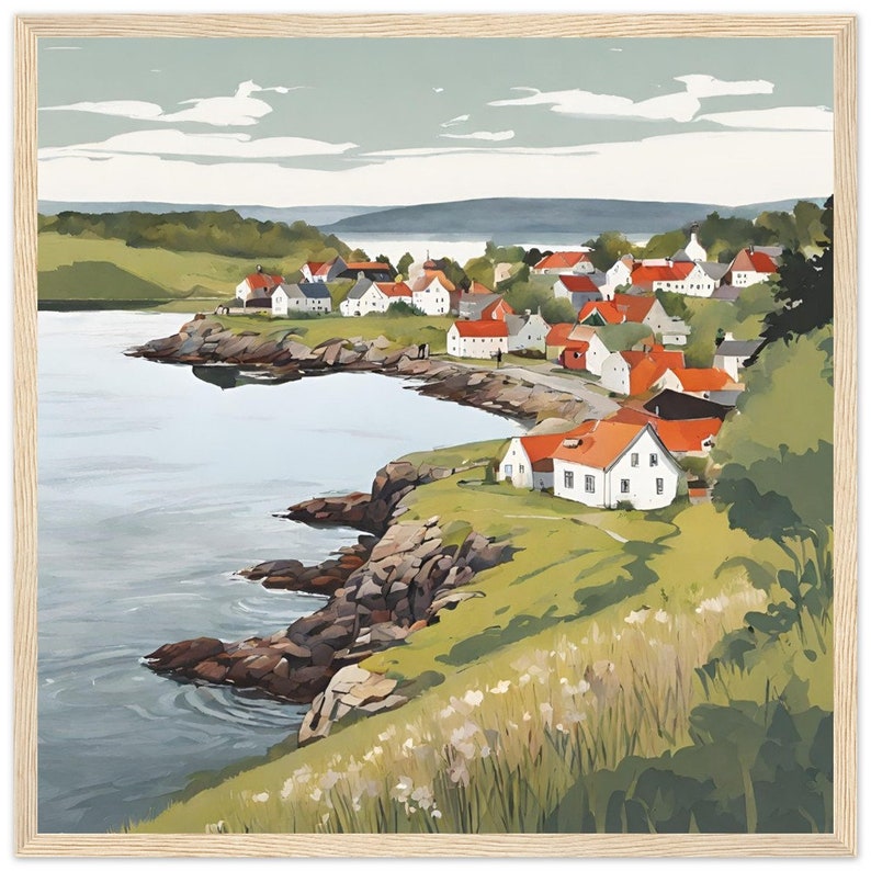 BOHUS Province SWEDEN Swedish West Coast Landscape Travel Art Premium ...
