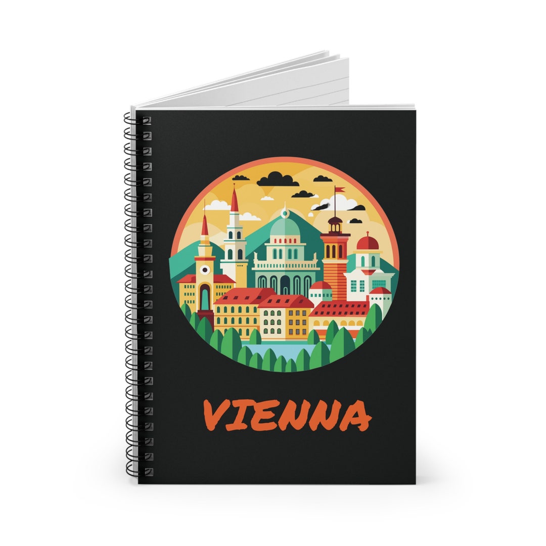 VIENNA AUSTRIA City Skyline Travel Diary 6 X 8 Inches Spiral Notebook ...