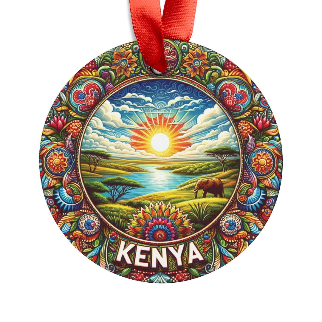 KENYA Landscape, Kenyan Travel Round Acrylic Ornament, Personalized ...