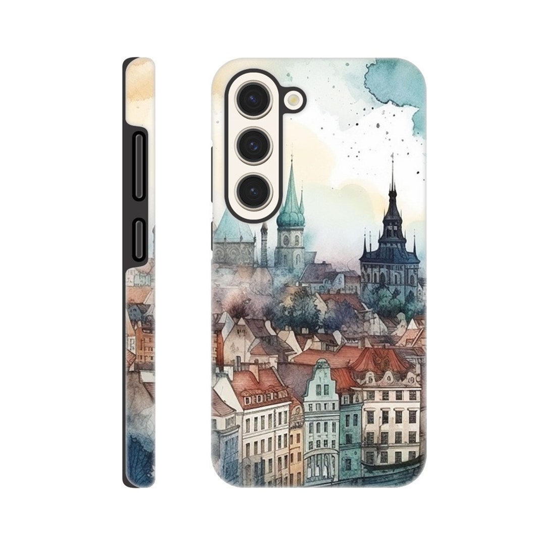 PRAGUE CZECH REPUBLIC City Skyline View Travel Cell Phone Tough Case ...
