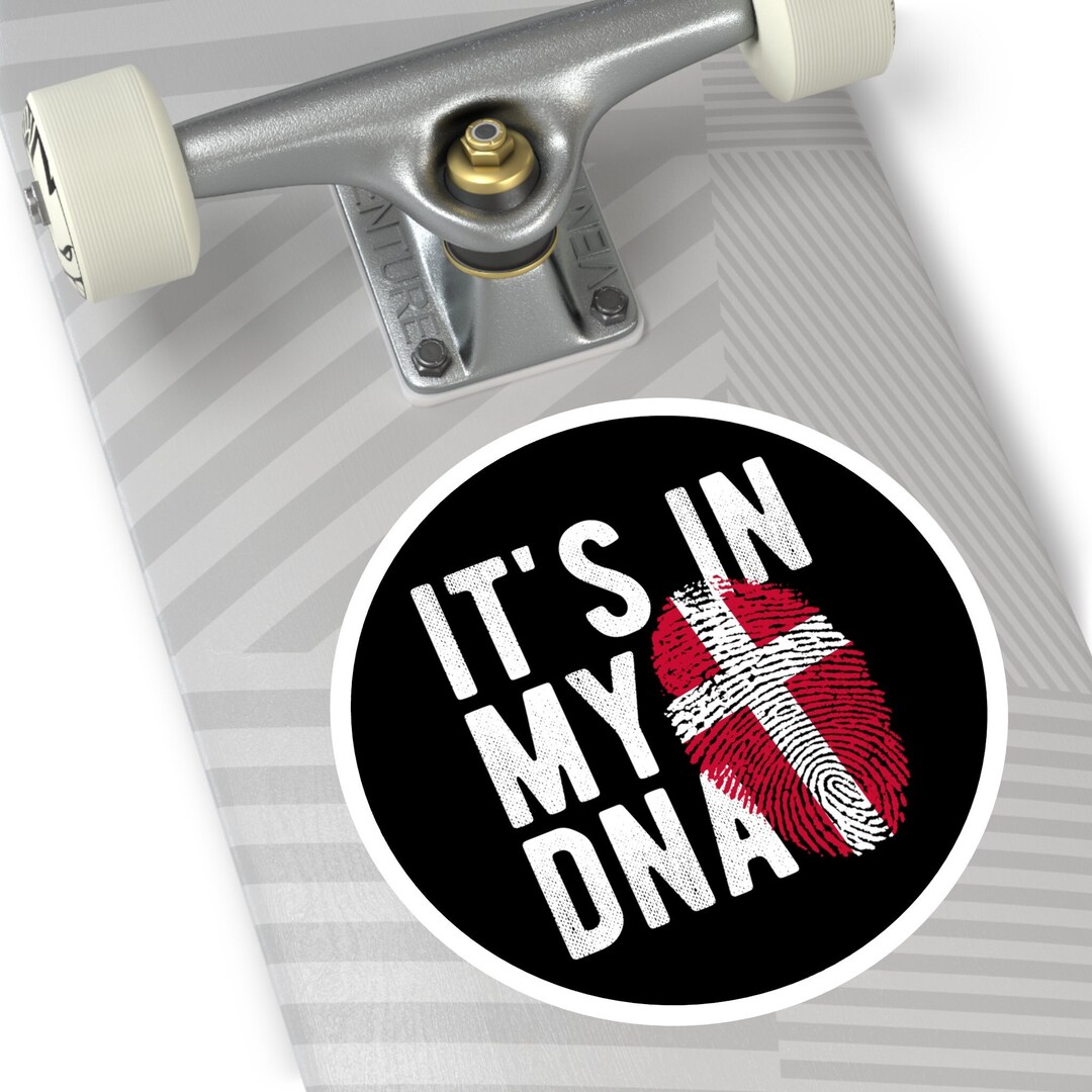 DENMARK DNA Danish Heritage Ancestry Round Water Resistant Vinyl ...