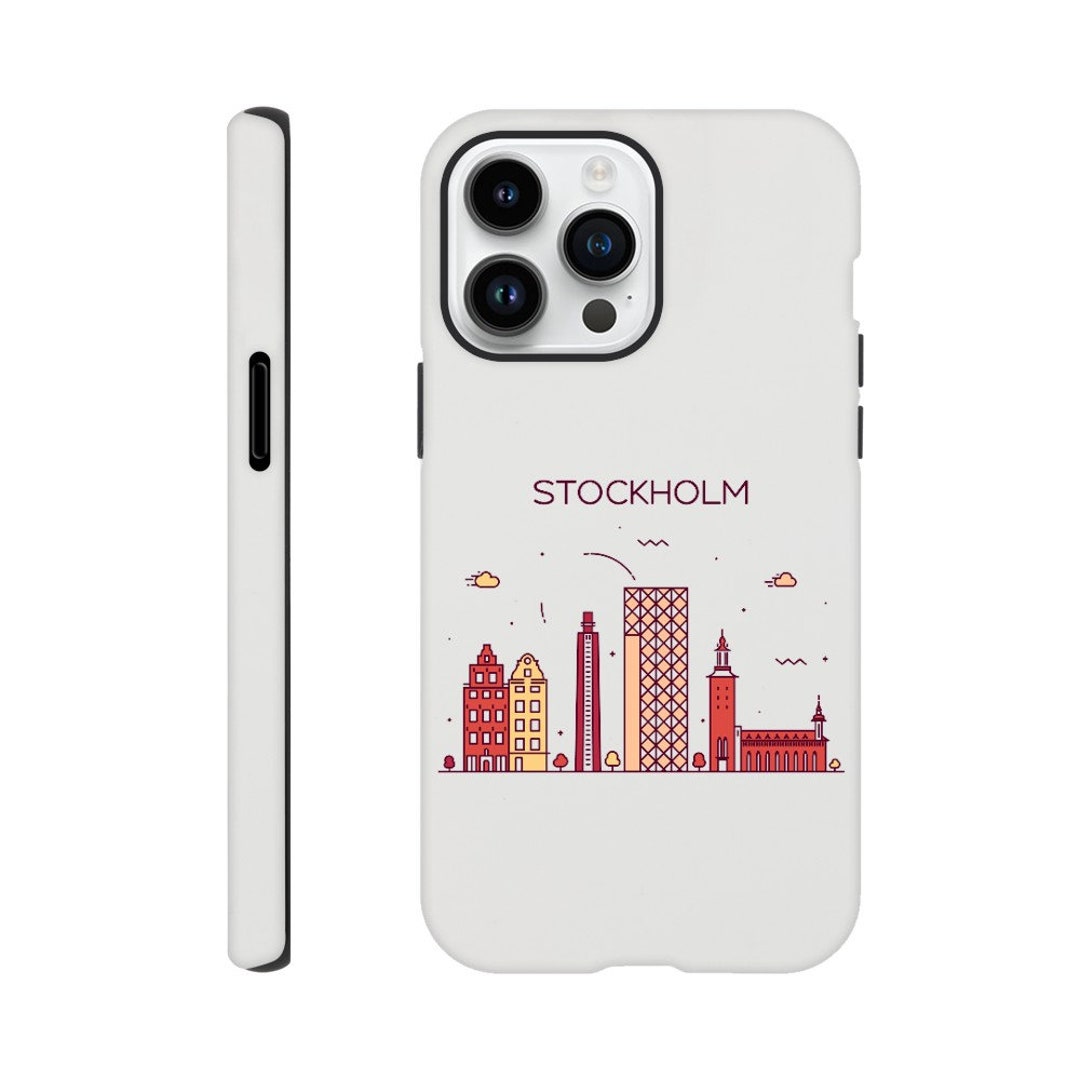 STOCKHOLM SWEDEN Skyline City View Swedish Travel Cell Phone Tough Case ...