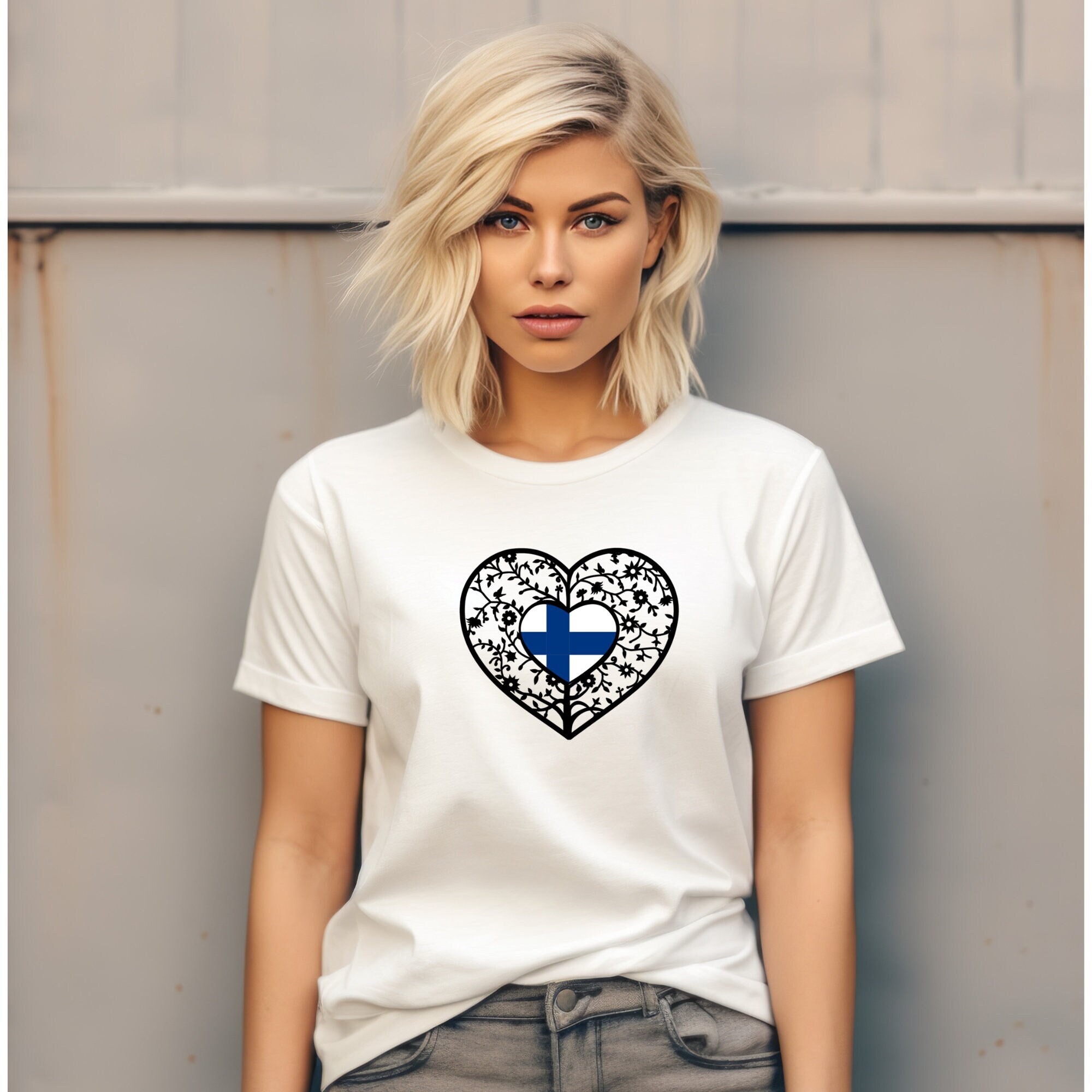 FINLAND Heart Flag Finnish Family Tree Roots Heritage Ancestry Pride ...
