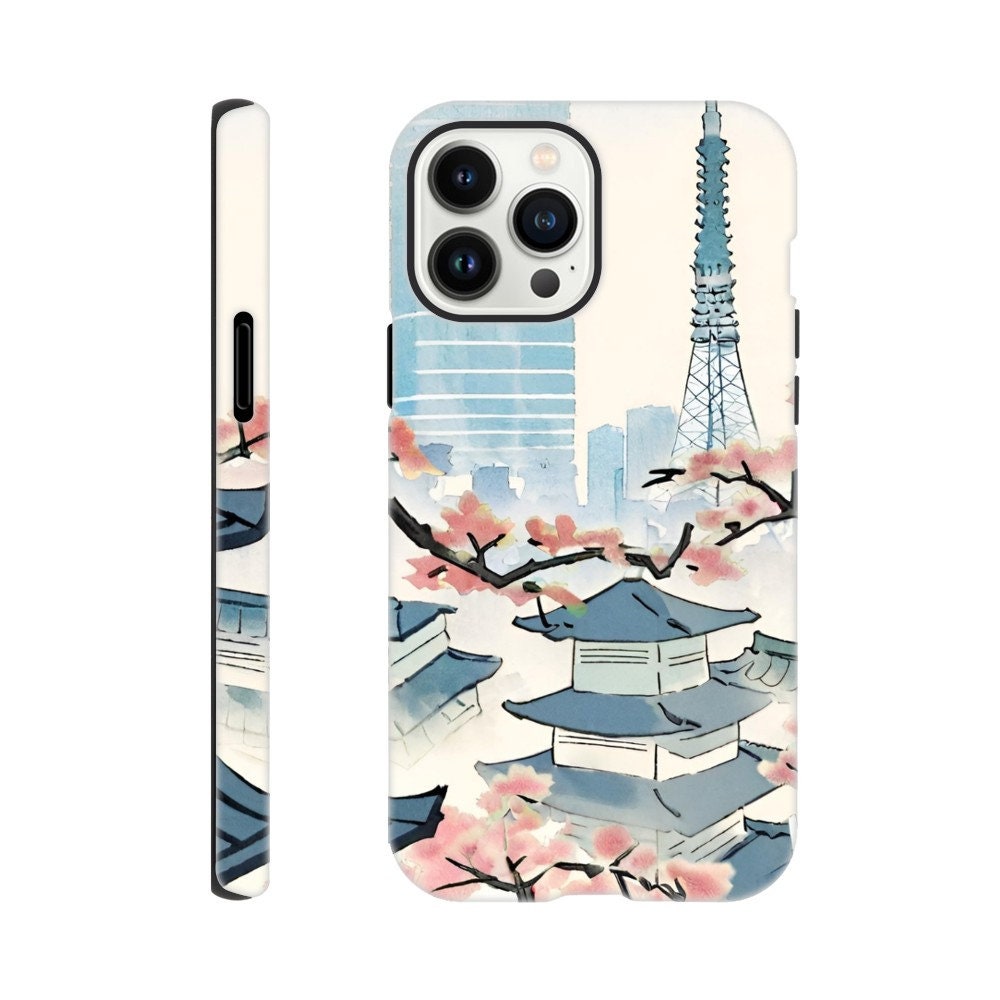 TOKYO JAPAN Tokyo Tower Japanese Travel Cell Phone Tough Case Apple ...