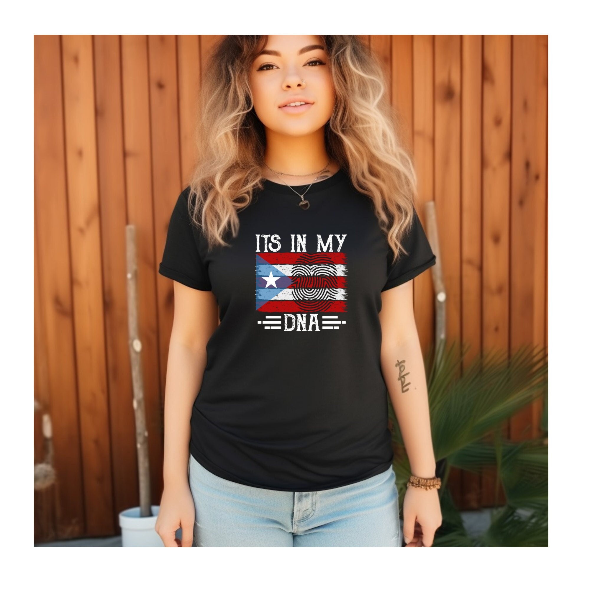 Puerto Rican DNA Fingerprint PUERTO RICO Flag Heritage Pride Heritage ...