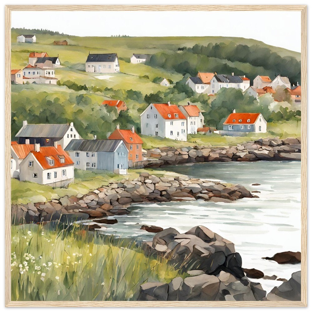 BOHUS Province SWEDEN Swedish West Coast Landscape Travel Art Premium ...