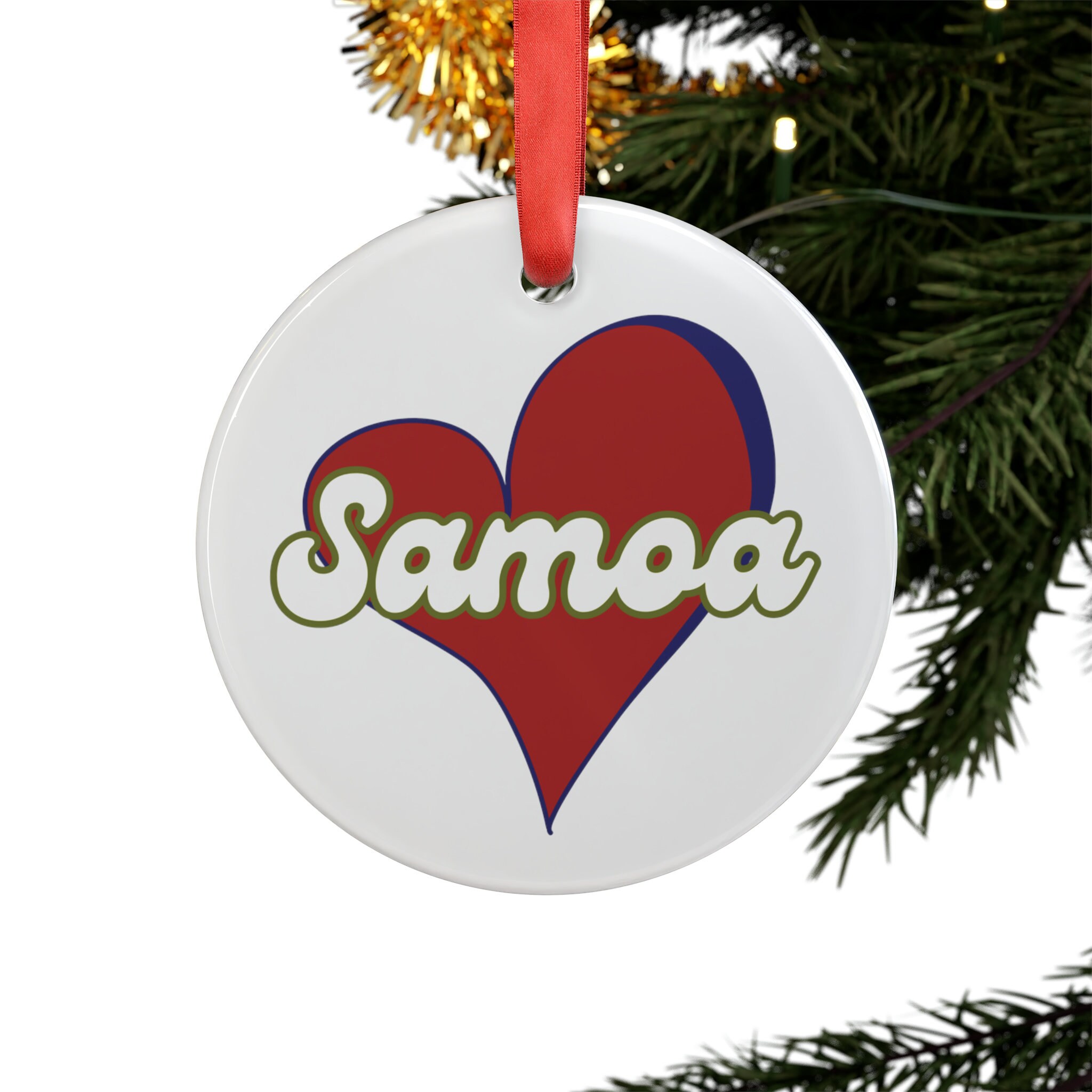 SAMOA Heart Samoan Love Ancestry Heritage Pride Family Roots Acrylic ...
