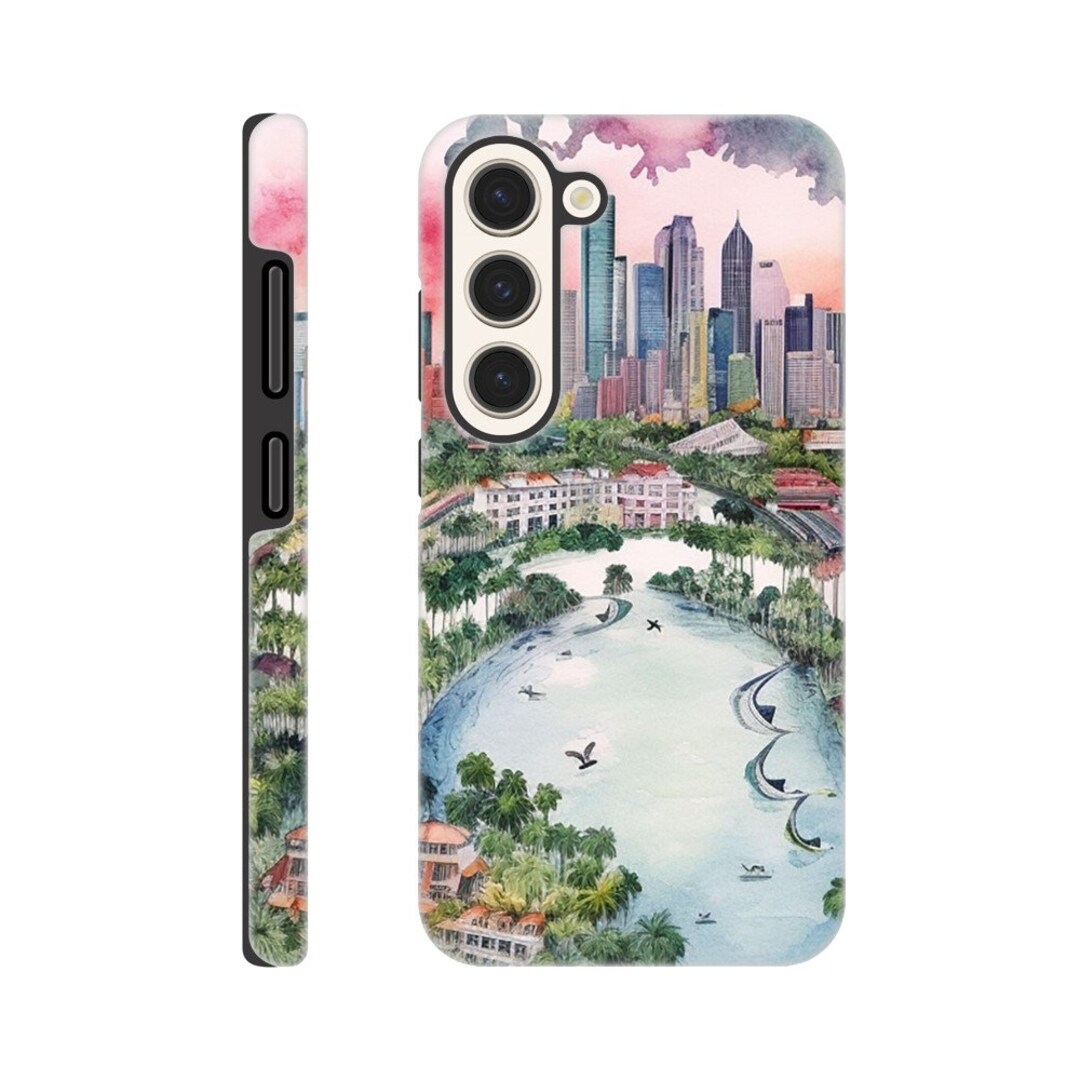 SINGAPORE City Skyline View SE Asia Travel Cell Phone Tough Case iPhone ...