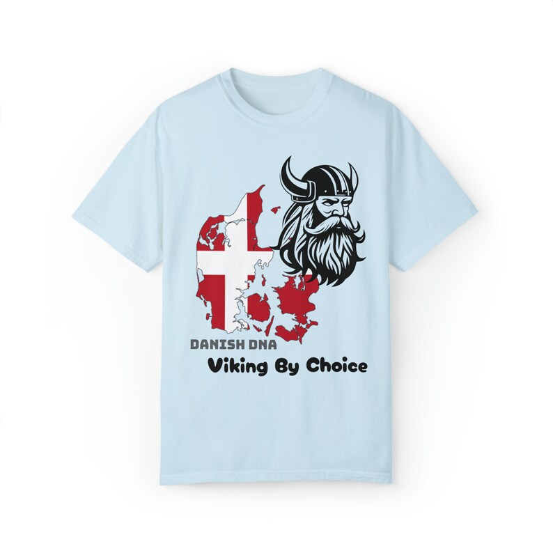 Danish DNA Viking by Choice Denmark Map Relaxed Fit Unisex Garment-dyed ...