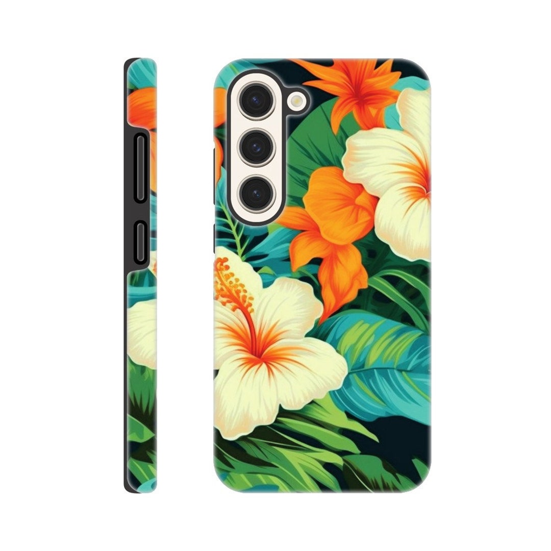 Hawaii Hibiscus Flowers Hawaiian Floral Cell Phone Tough Case iPhone ...