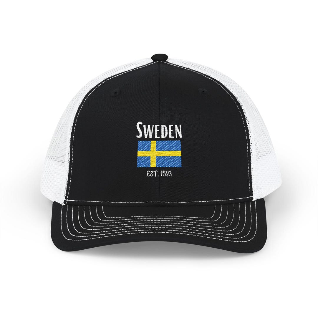 Sweden - Embroidered Snapback Trucker Cap - Stylish Unisex Flag ...