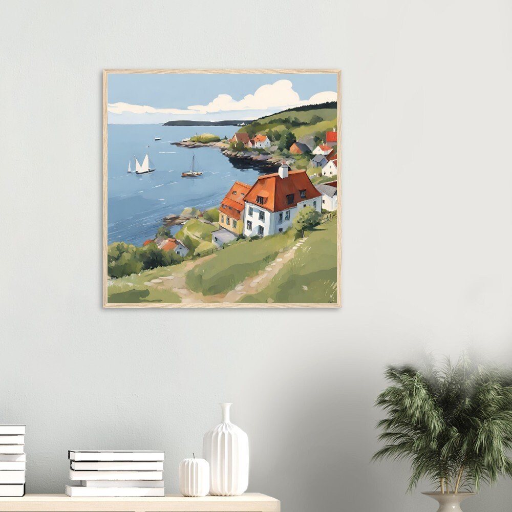 BOHUS Province SWEDEN Swedish West Coast Landscape Travel Art Premium ...