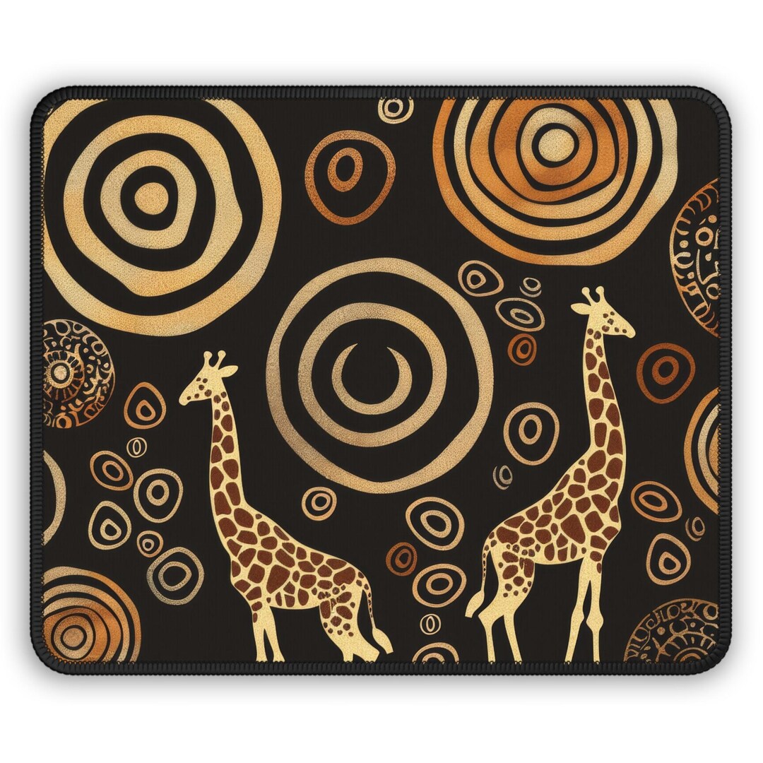 Giraffe-themed Gaming Mouse Pad, African Inspired Office Decor, Gifts ...