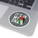 PALESTINE DNA Palestinian Heritage Ancestry Round Water Resistant Vinyl ...