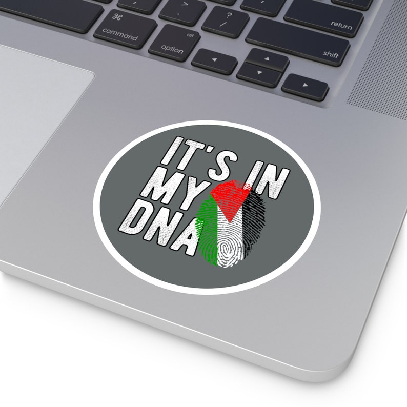 PALESTINE DNA Palestinian Heritage Ancestry Round Water Resistant Vinyl ...