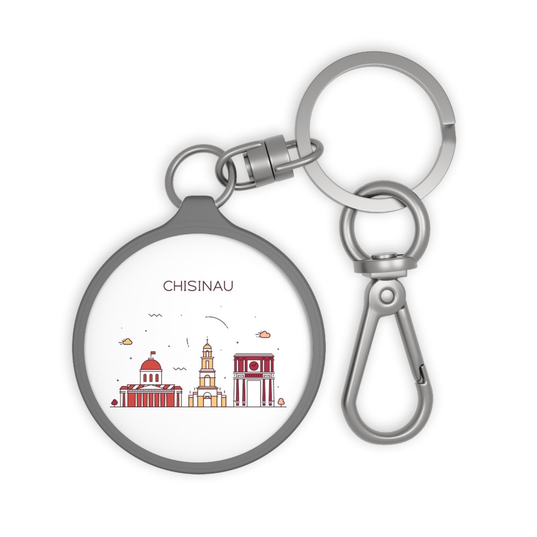 CHISINAU MOLDOVA City Skyline Moldovan Travel Round Acrylic Metal ...