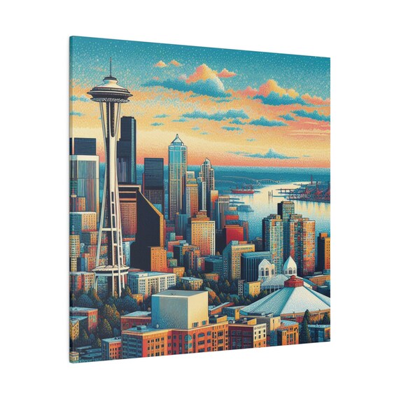 Papel Paisagem Del Puerto De Seattle