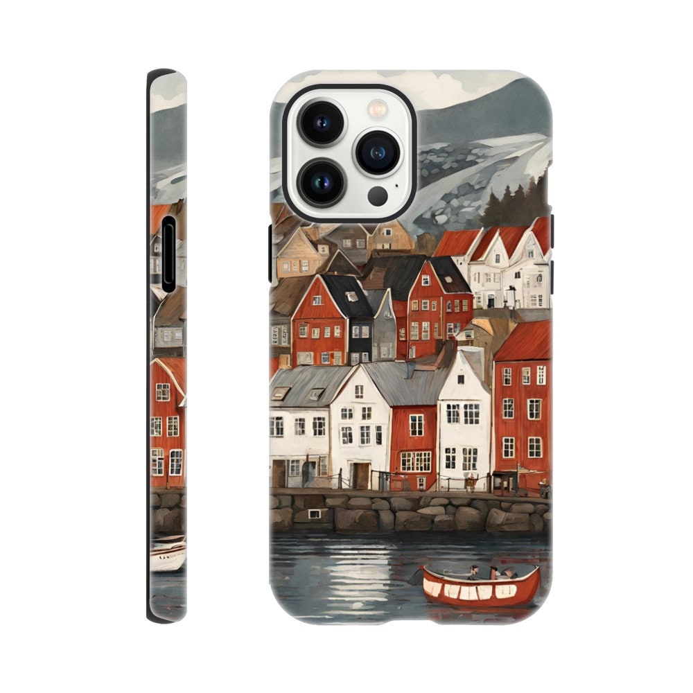 BERGEN NORWAY City Skyline View Norwegian Travel Cell Phone Tough Case ...