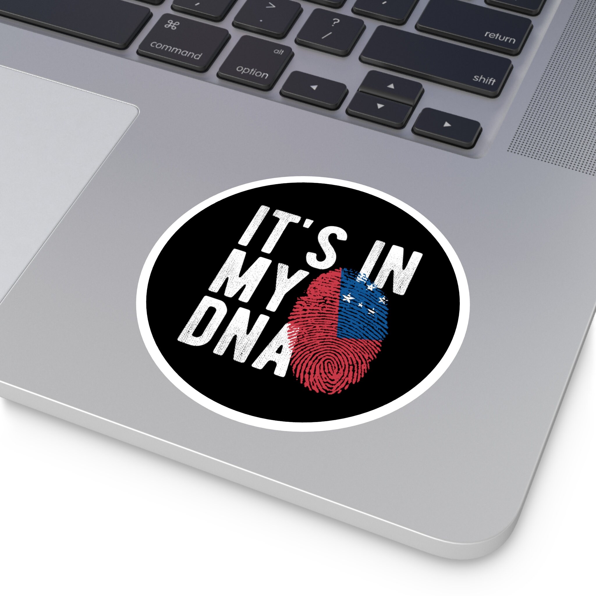SAMOA DNA Samoan Heritage Ancestry Round Water Resistant Vinyl Sticker ...