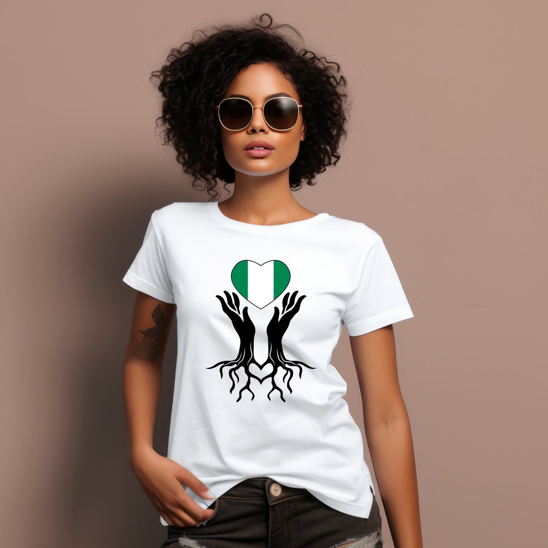 NIGERIA Hands Heart Nigerian Family Tree Roots Heritage Ancestry Pride ...