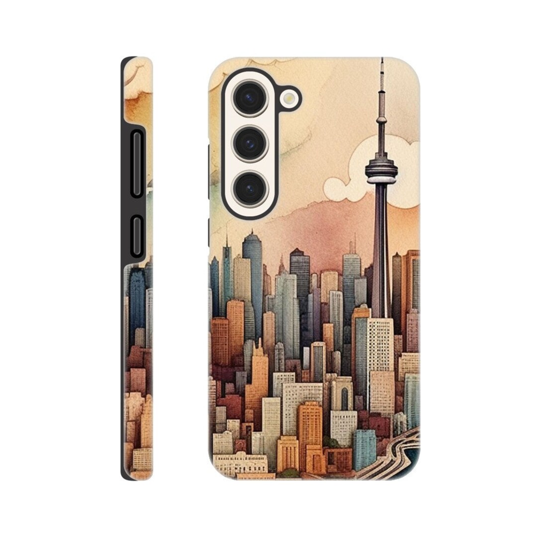 TORONTO CANADA City Skyline View Canadian Travel Cell Phone Tough Case ...