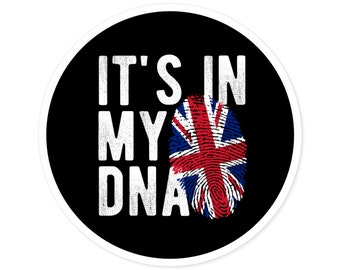 BELGIUM DNA Flag Belgian Heritage Ancestry Round Water Resistant Vinyl ...