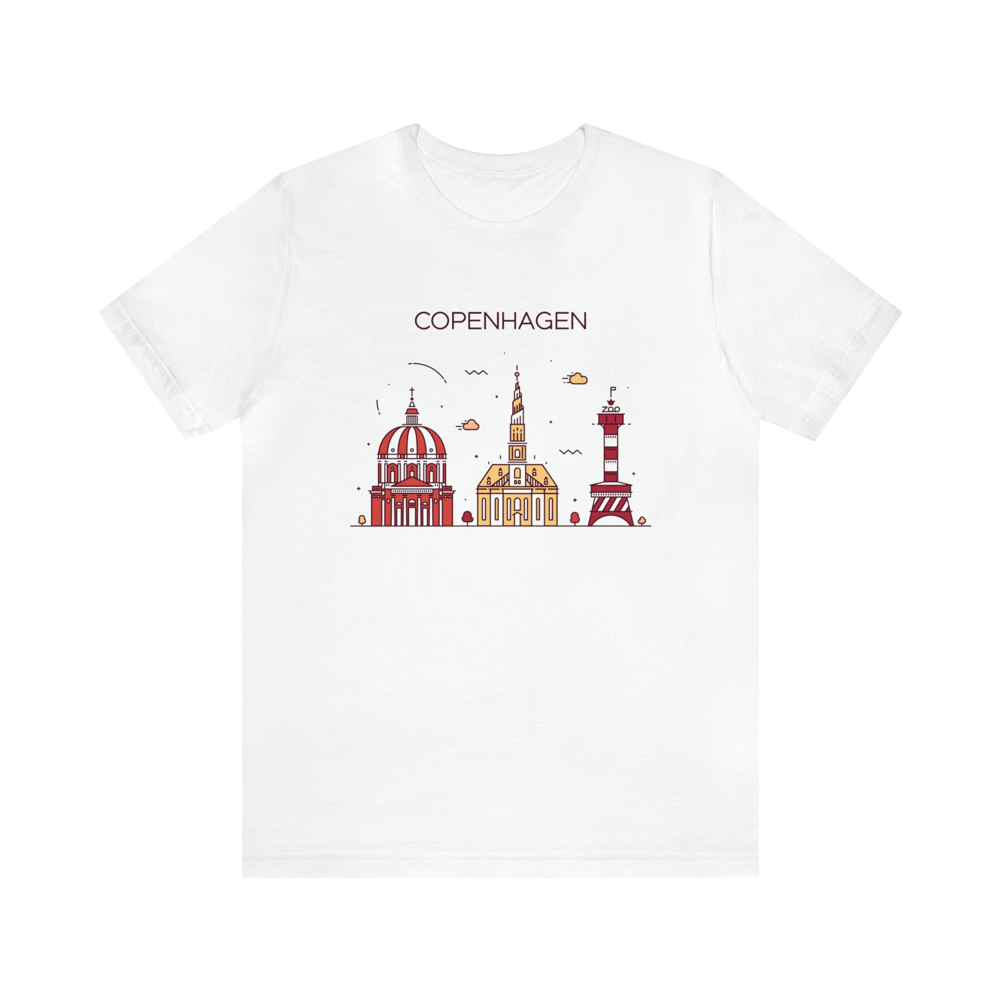 COPENHAGEN DENMARK City Skyline Travel Danish Family Roots Heritage ...