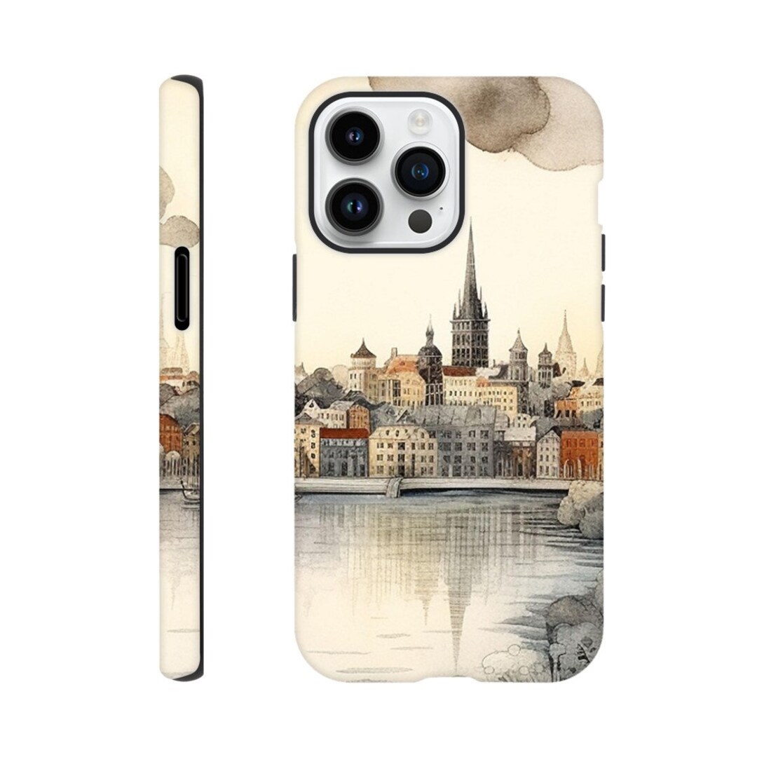 STOCKHOLM SWEDEN City Skyline View Swedish Travel Cell Phone Tough Case ...