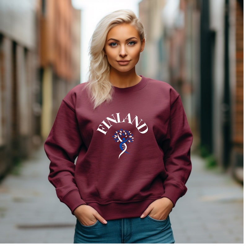 FINLAND DNA Finnish Family Roots Ancestry Heritage Gildan Unisex Heavy ...