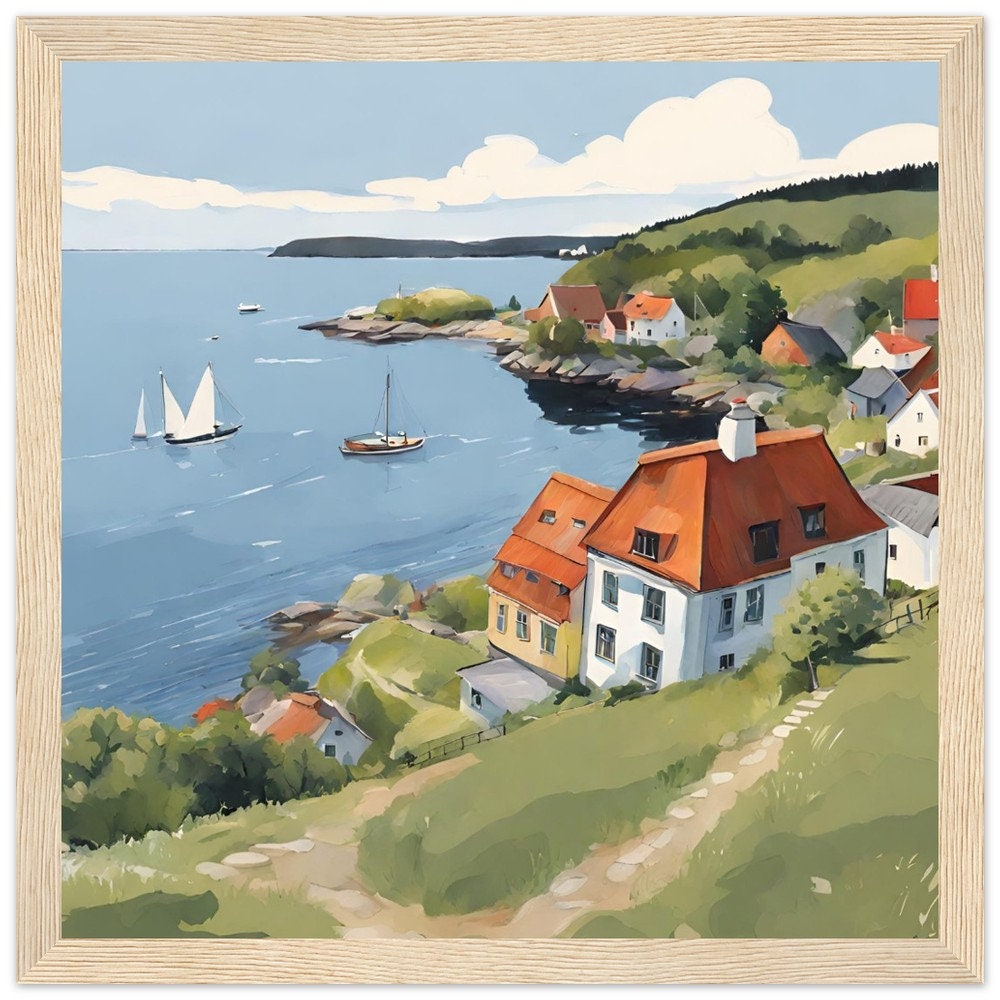 BOHUS Province SWEDEN Swedish West Coast Landscape Travel Art Premium ...