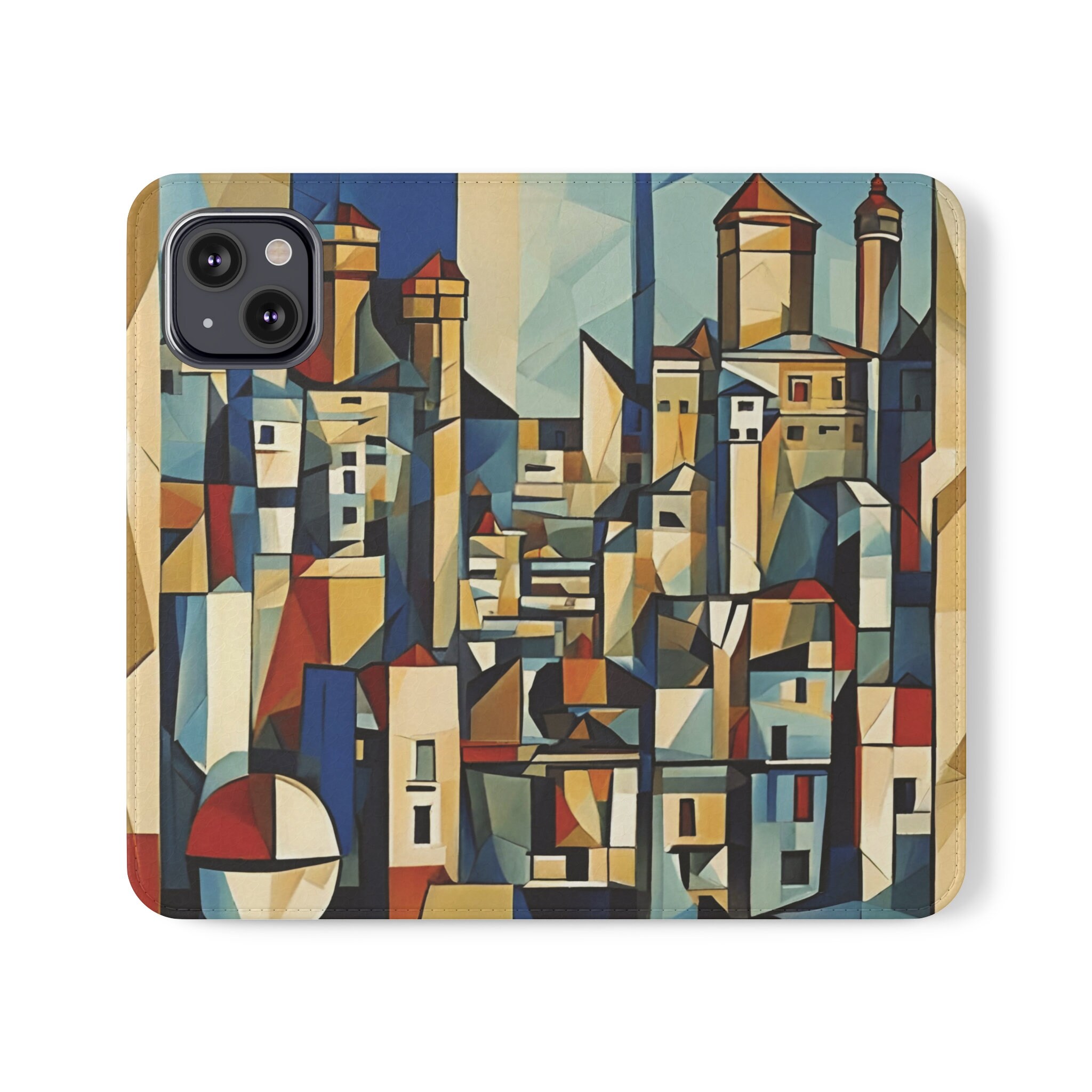 BELGRADE SERBIA Cubism Inspired City View Vegan Faux Leather Cell Phone ...