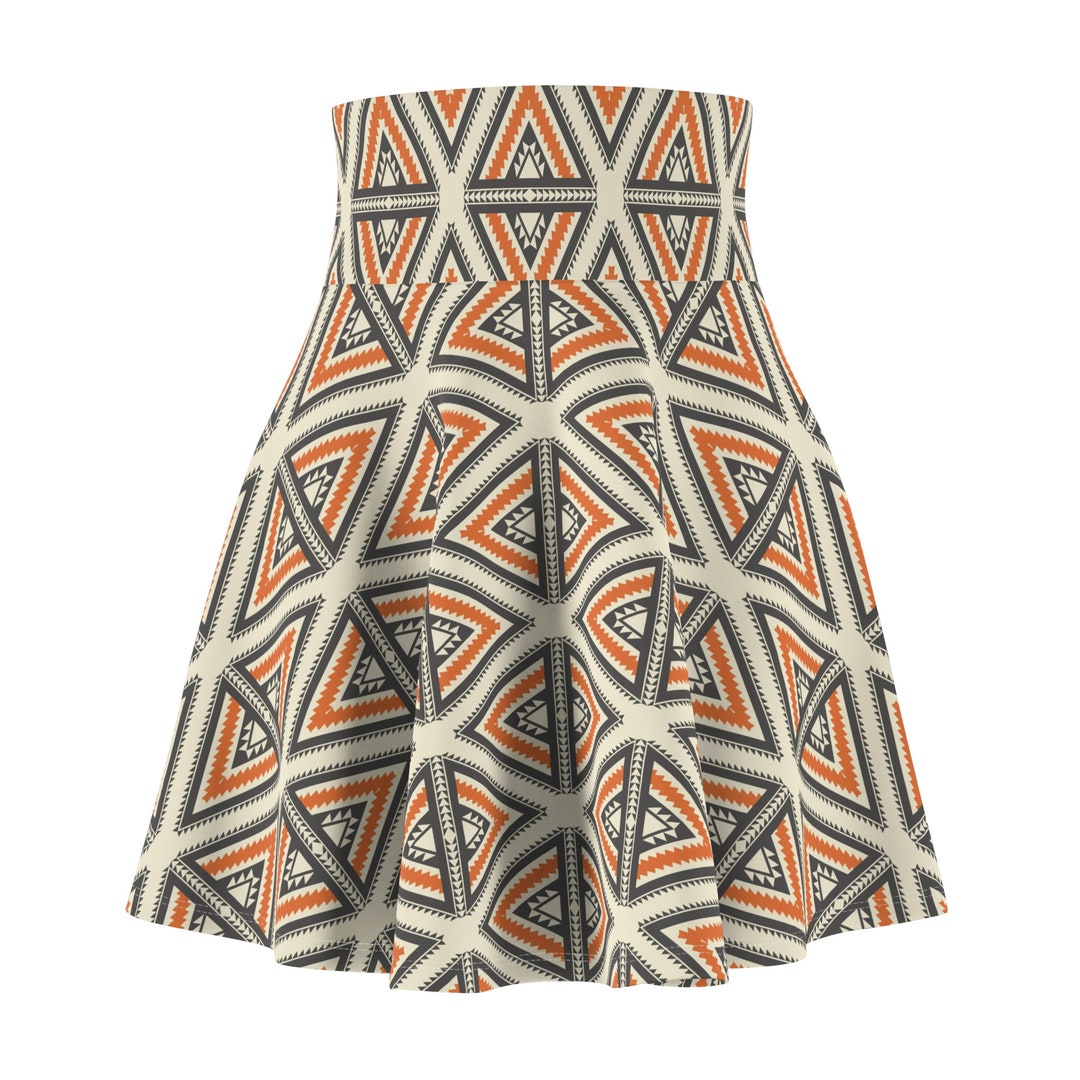 American Southwest Tribal Inspired Diamond Geometric Pattern Polyester ...