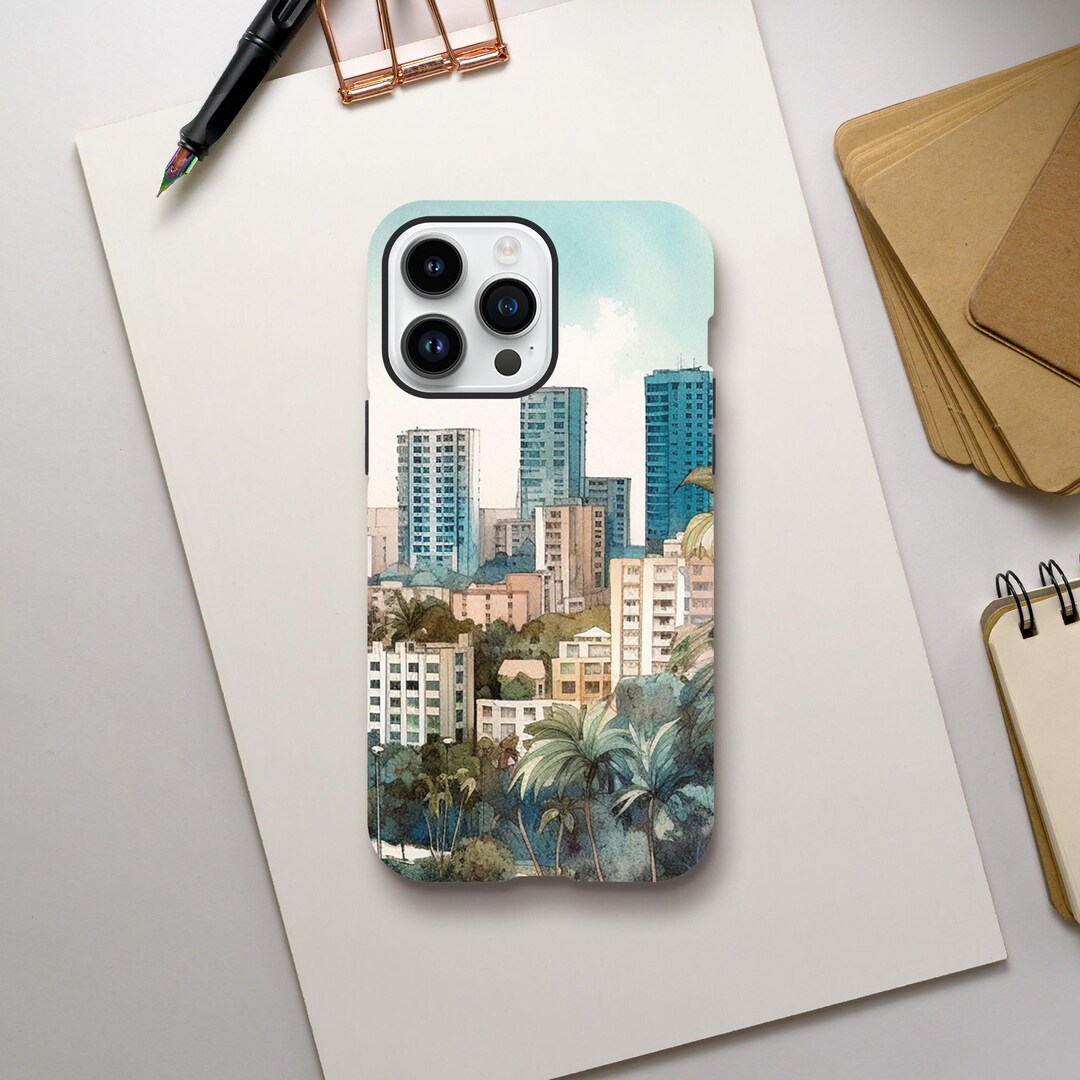 TEL AVIV ISRAEL City Skyline View Israeli Travel Cell Phone Tough Case ...