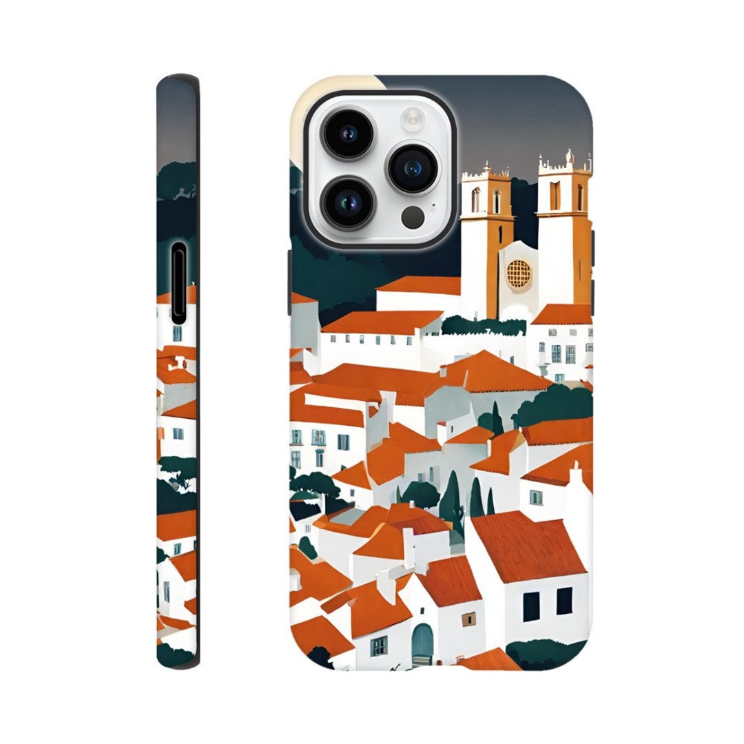 OBIDOS PORTUGAL City View Portuguese Travel Cell Phone Tough Case ...