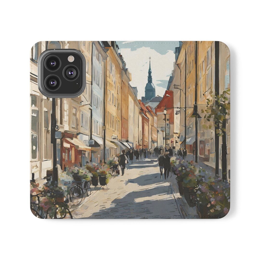 GOTHENBURG SWEDEN Swedish City Street View Vegan Faux Leather Cell ...