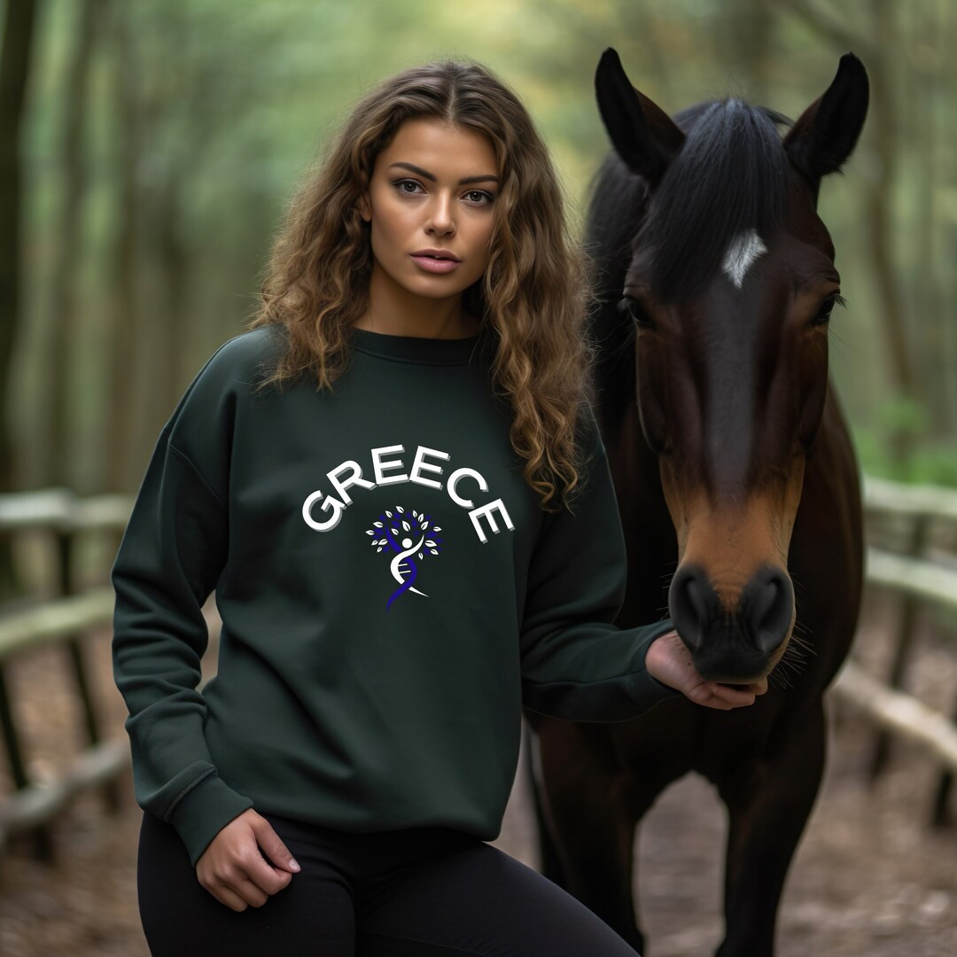 GREECE DNA Greek Family Roots Ancestry Heritage Gildan Unisex Heavy ...