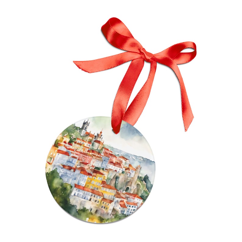 SINTRA PORTUGAL City View, Portuguese Travel Acrylic Ornament ...