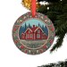 SWEDEN Swedish Red Stuga House, Round Acrylic Ornament, Personalized ...