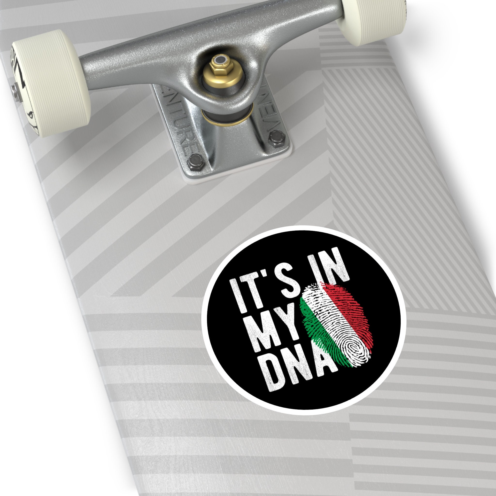 ITALY DNA Italian Heritage Ancestry Round Water Resistant Vinyl Sticker ...