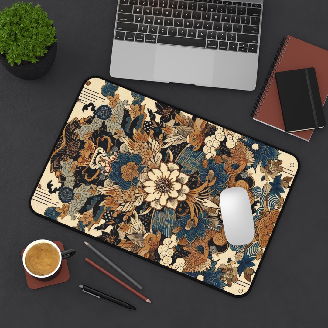 Vintage Japanese Inspired Art 3 Mm Thick Neoprene Desk Mat 3 SIZES ...